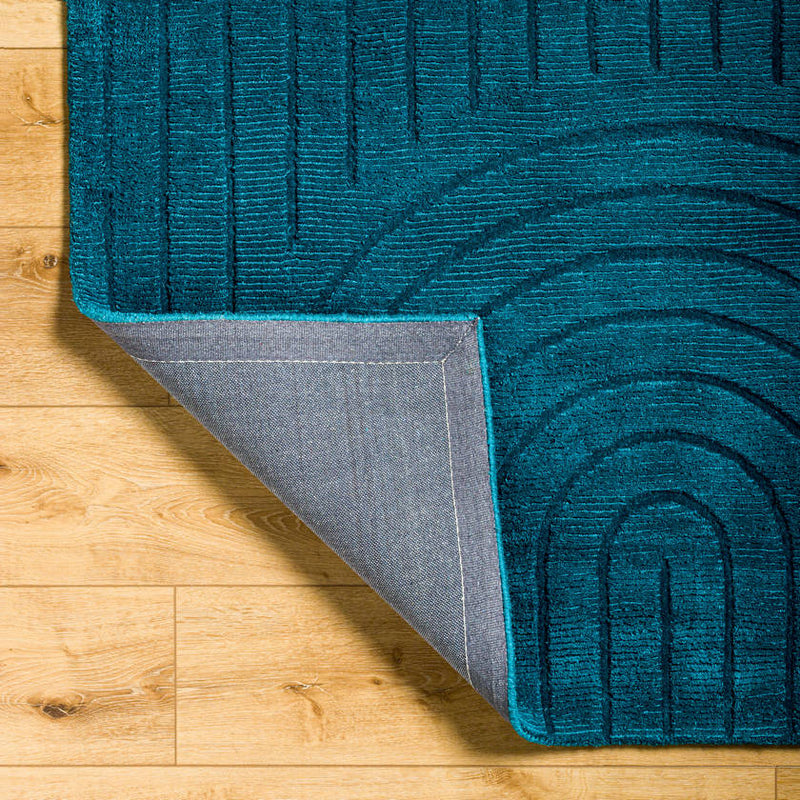 Mankato Modern Dark Teal Area Rug - Bold Elegance