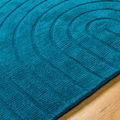 Mankato Modern Dark Teal Area Rug - Bold Elegance