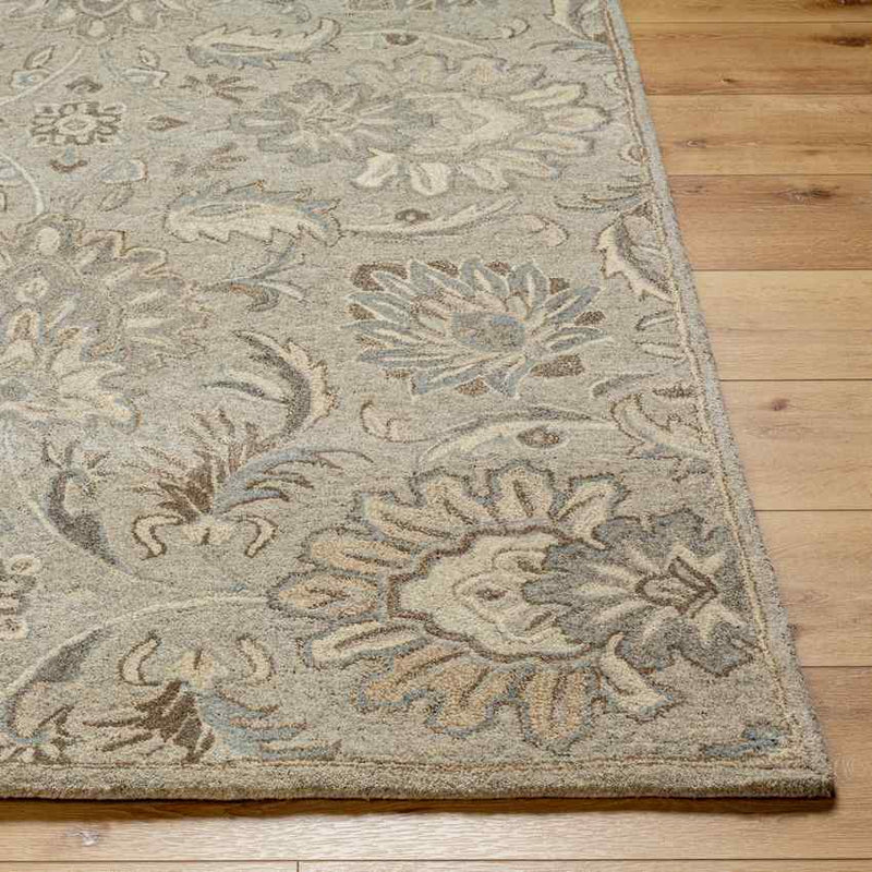 Lyon Traditional Pale Blue Area Rug - Serene & Elegant