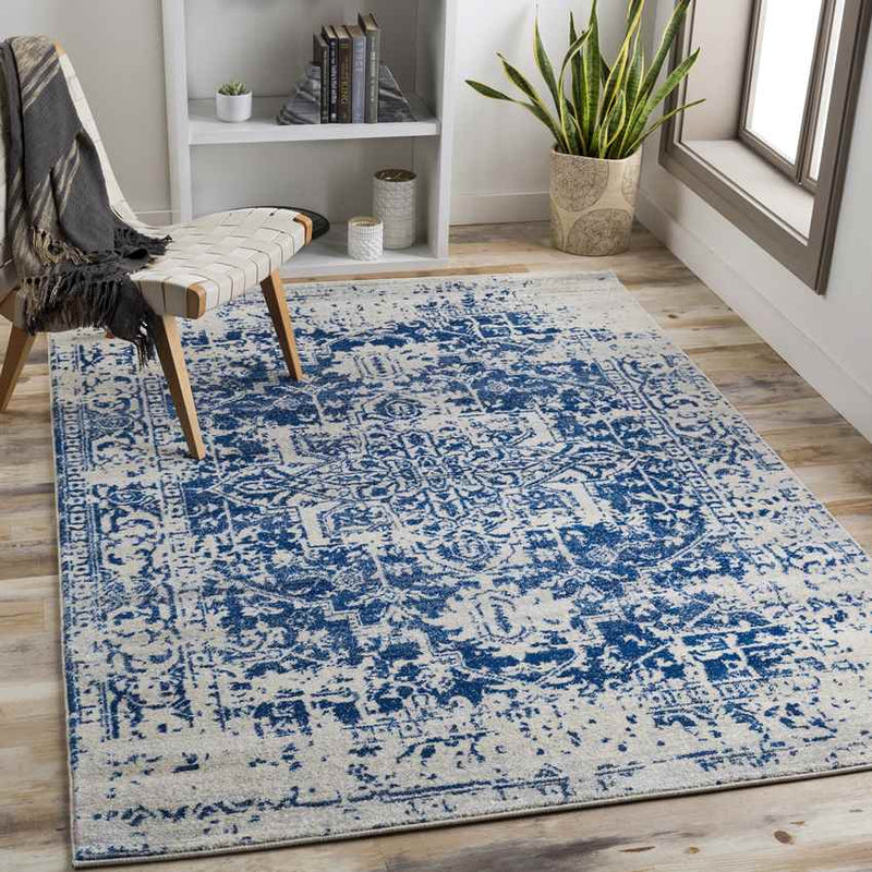 Amelia Traditional Navy Area Rug - High-End Styles