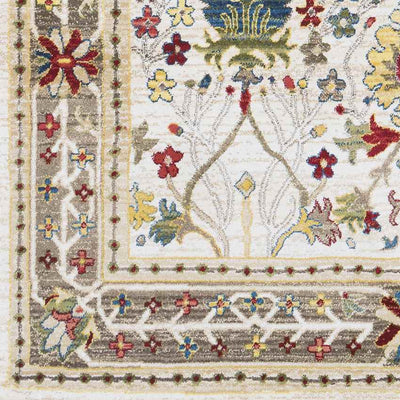 Aaden Traditional Cream Rug - Stunning Floral Design