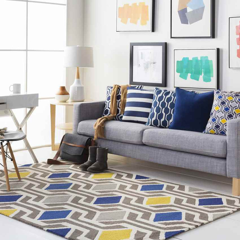 Abruzzo Modern Charcoal Area Rug - Urban Sophistication