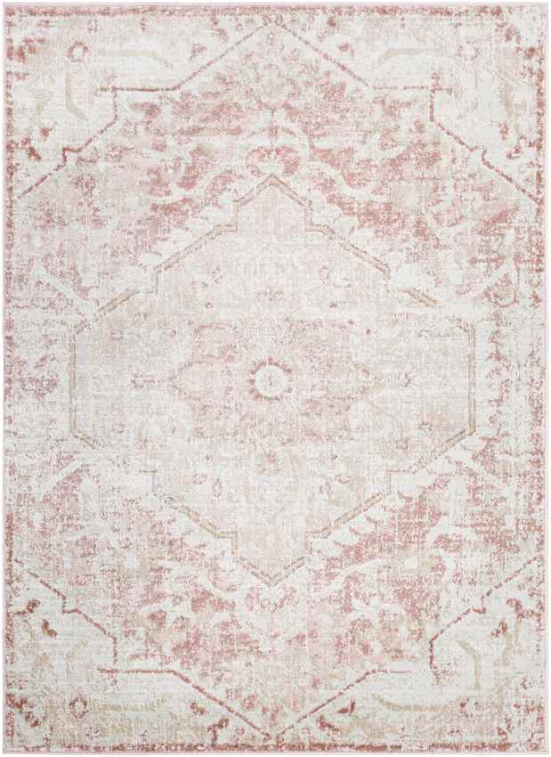 Baflo Traditional Blush Rug - Elegant Pinkish Design