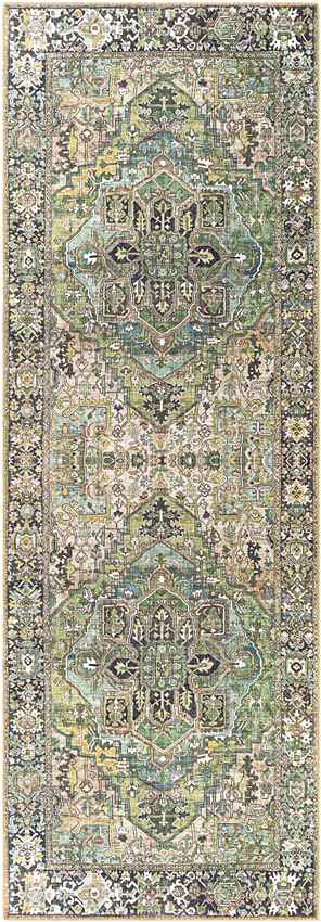 Manche Traditional Dark Green Area Rug - Timeless Elegance